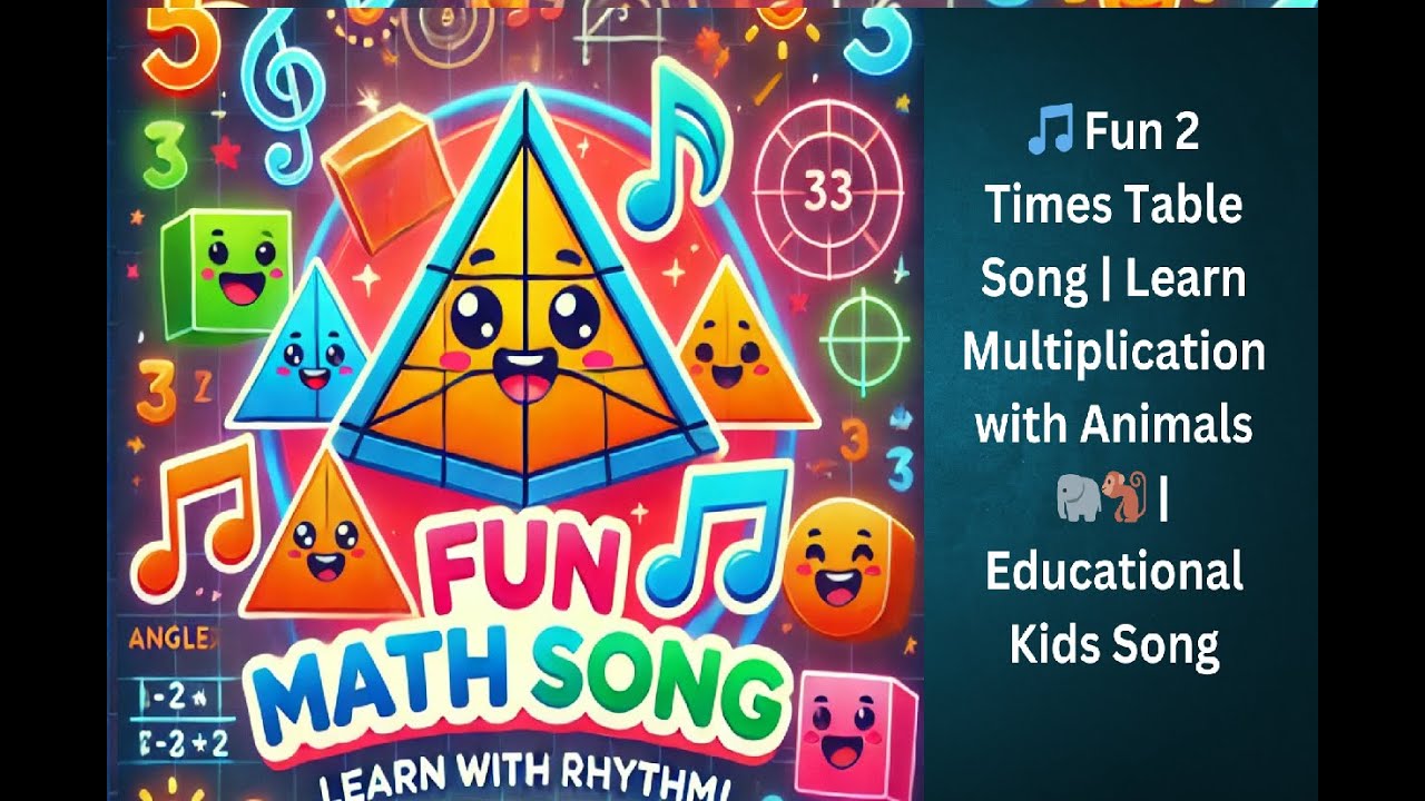 🎵 Fun 2 Times Table Song | Learn Multiplication with Animals 🐘🐒 ...