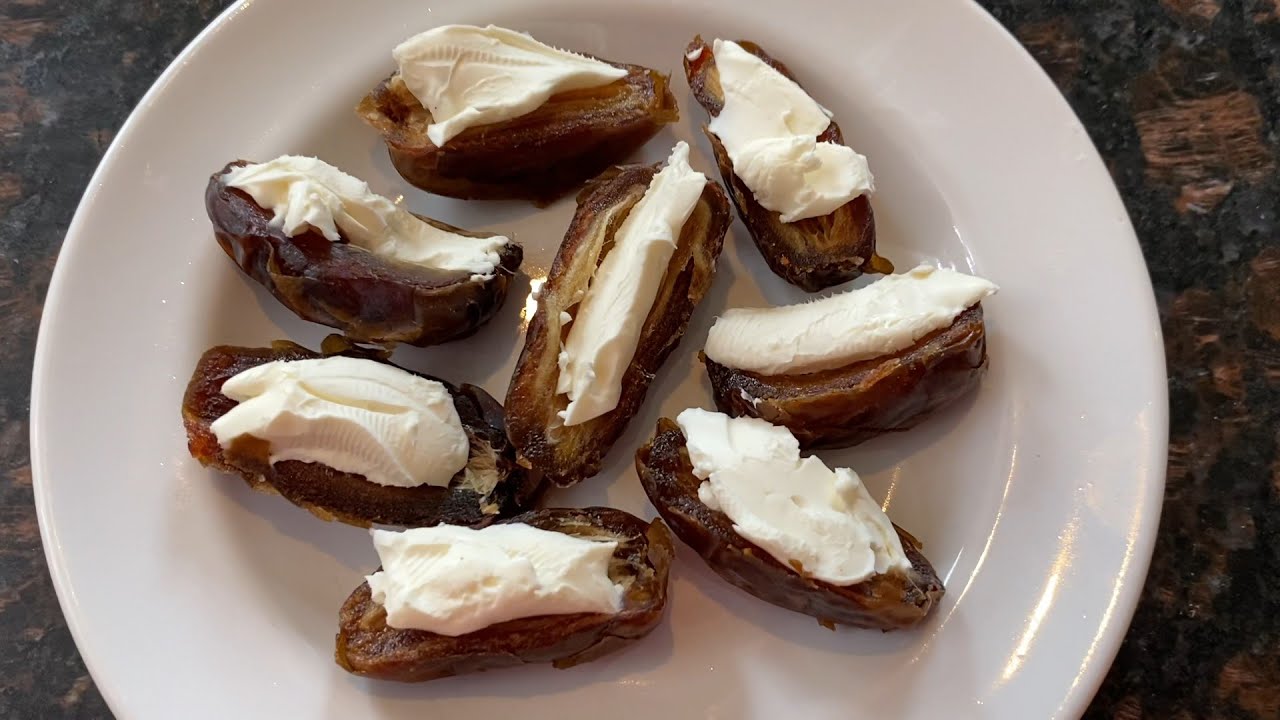 Cream Cheese Stuffed Dates - YouTube