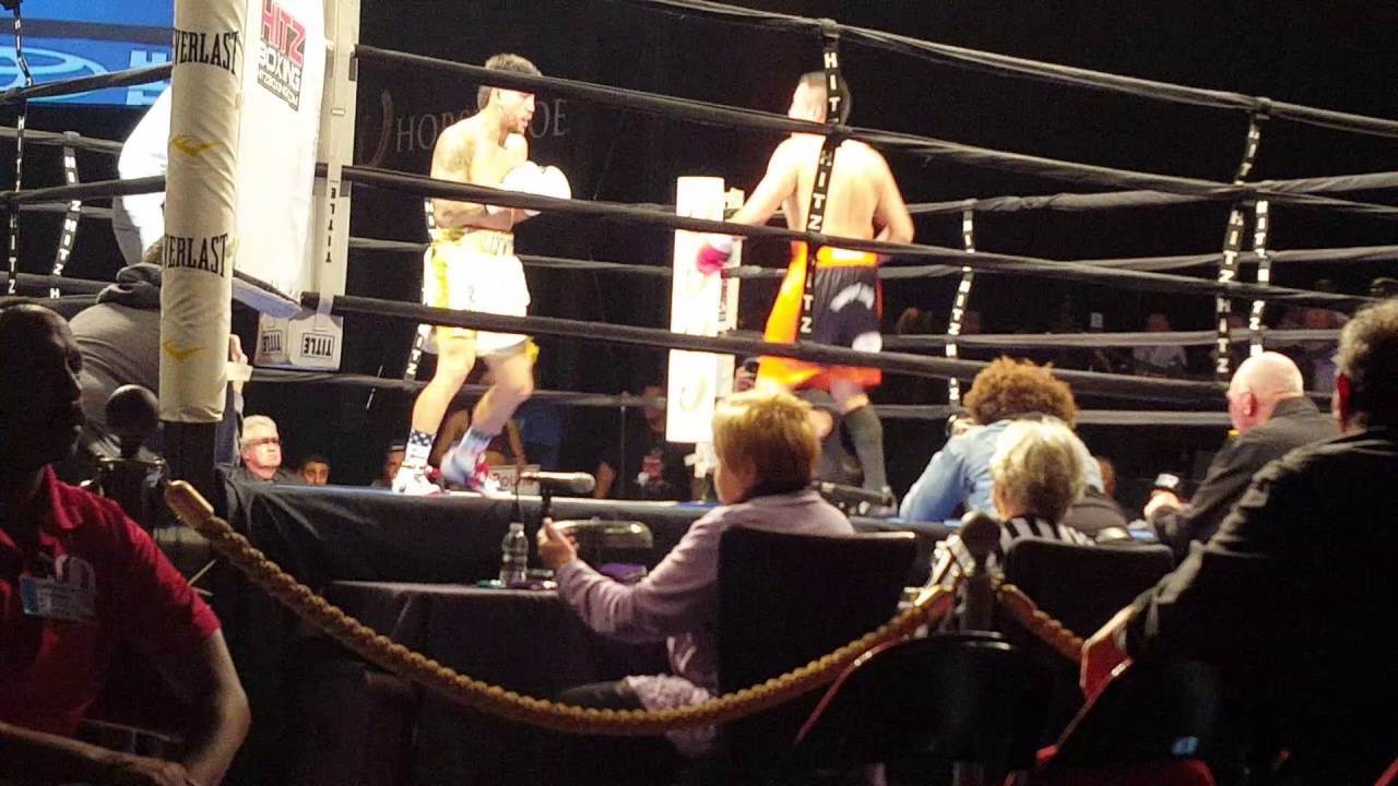Mike 'Hollywood'Jimenez scores TKO victory - YouTube