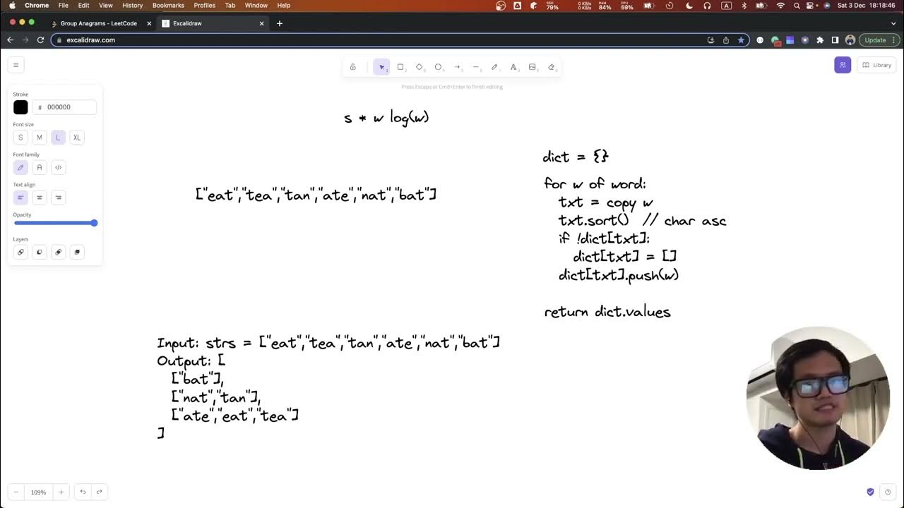 LC in JS: 49. Group Anagrams [String Pattern] - YouTube