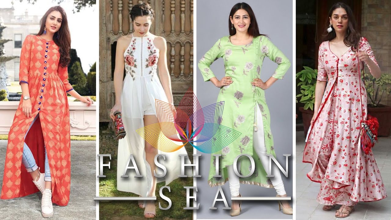 Latest Slit kurti and Long side kurti Designs || Very trendy and ...