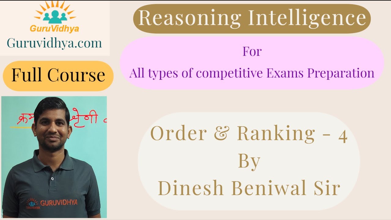 reasoning-order-ranking-test-part-4-by-dinesh-beniwal-sir-youtube