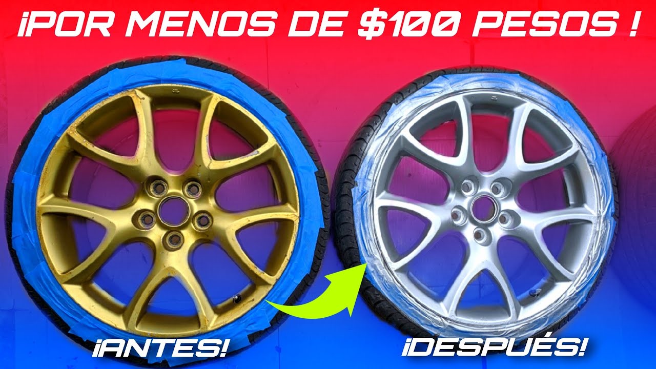 ¿CÓMO PINTAR RINES CON AEROSOL? / FÁCIL Y BARATO! - YouTube