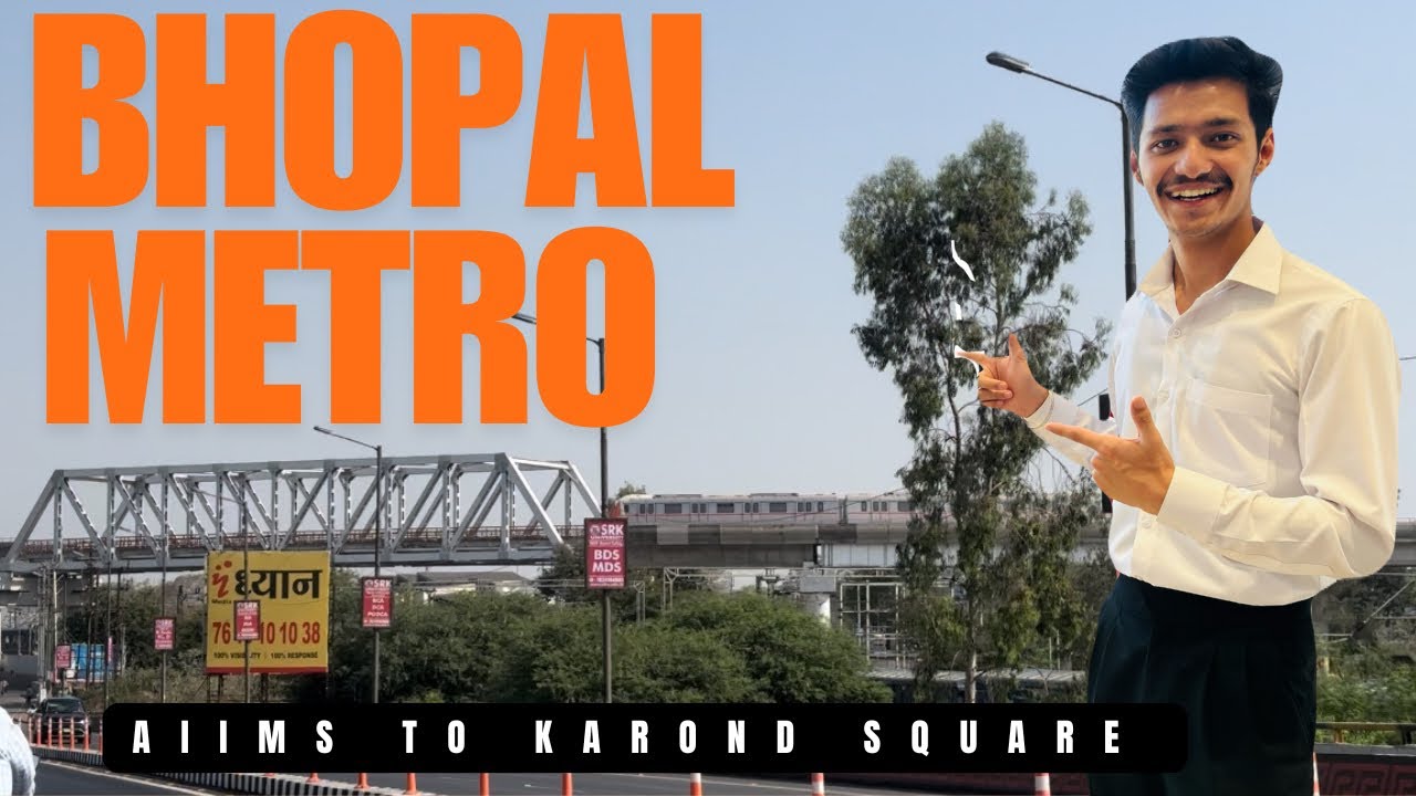 Bhopal metro orange line full update | AIIMS to KAROND #bhopalmetro ...