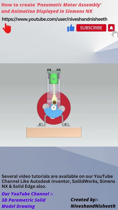 Pneumatic Motor Assembly Animation in Siemens NX - YouTube