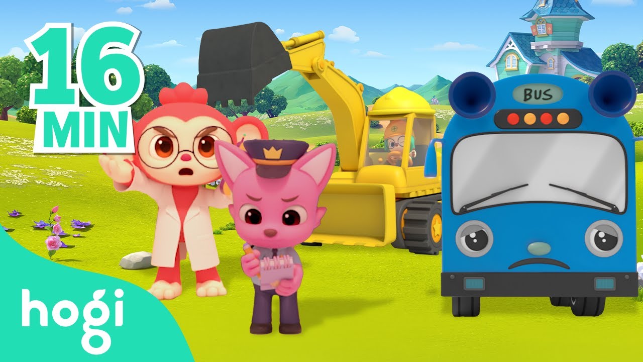[ALL] Sing Along with Hogi Season 4 | Bus & Car Songs | Rhymes for Kids ...