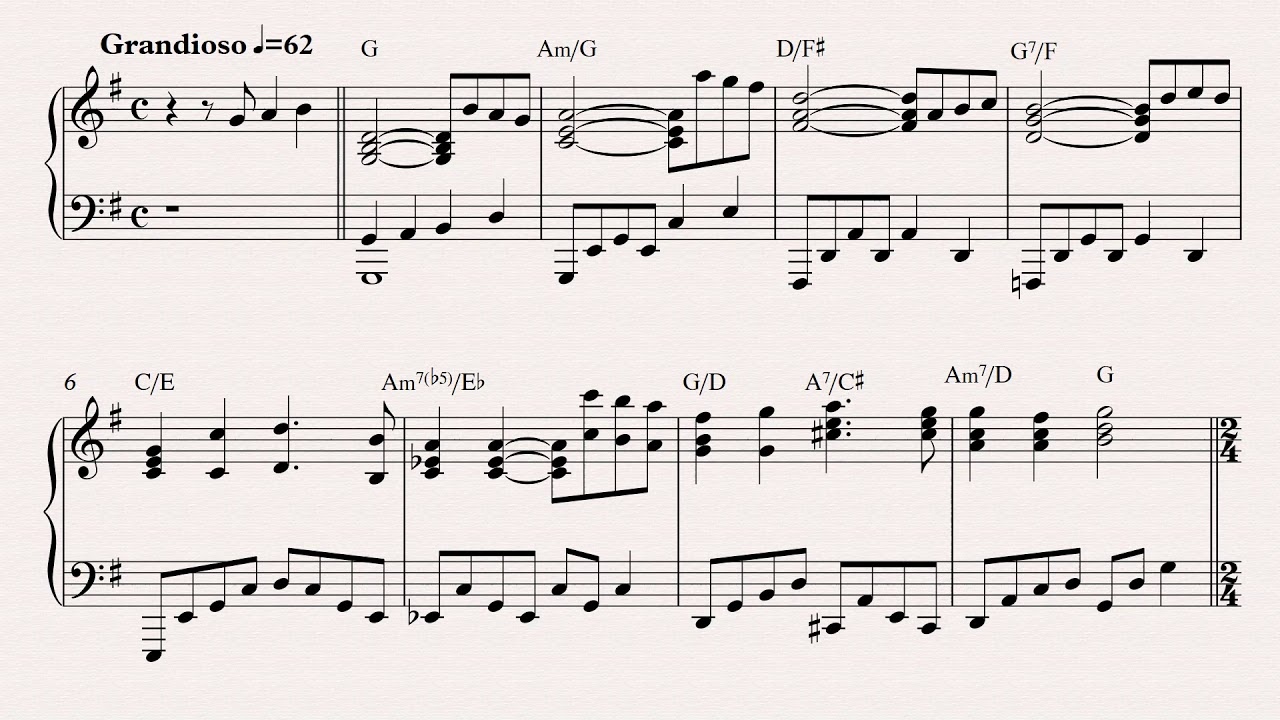 Ennio Morricone - 1900's Theme (transcription) // The Legend of 1900 ...