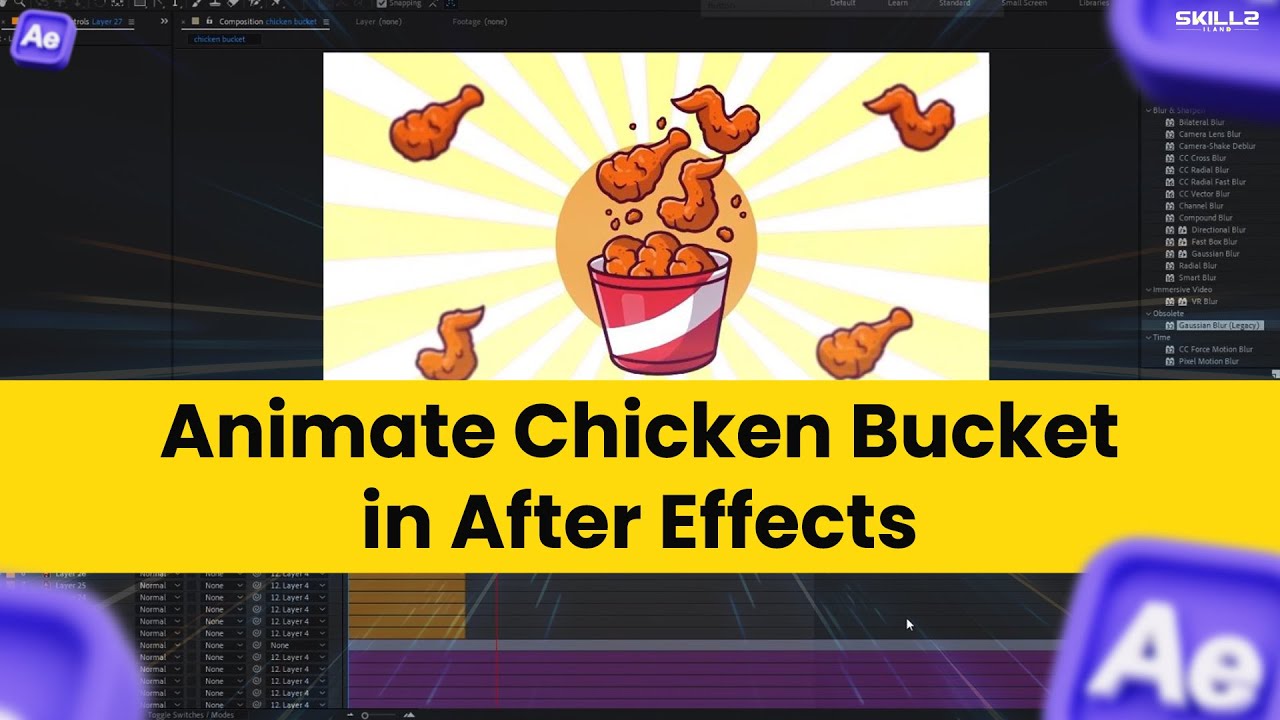 Chicken Bucket Animation in After Effects | AE Learning - YouTube