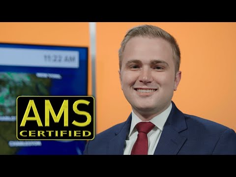 Alex Forbes earns AMS Certified Broadcast Meteorologist seal - YouTube
