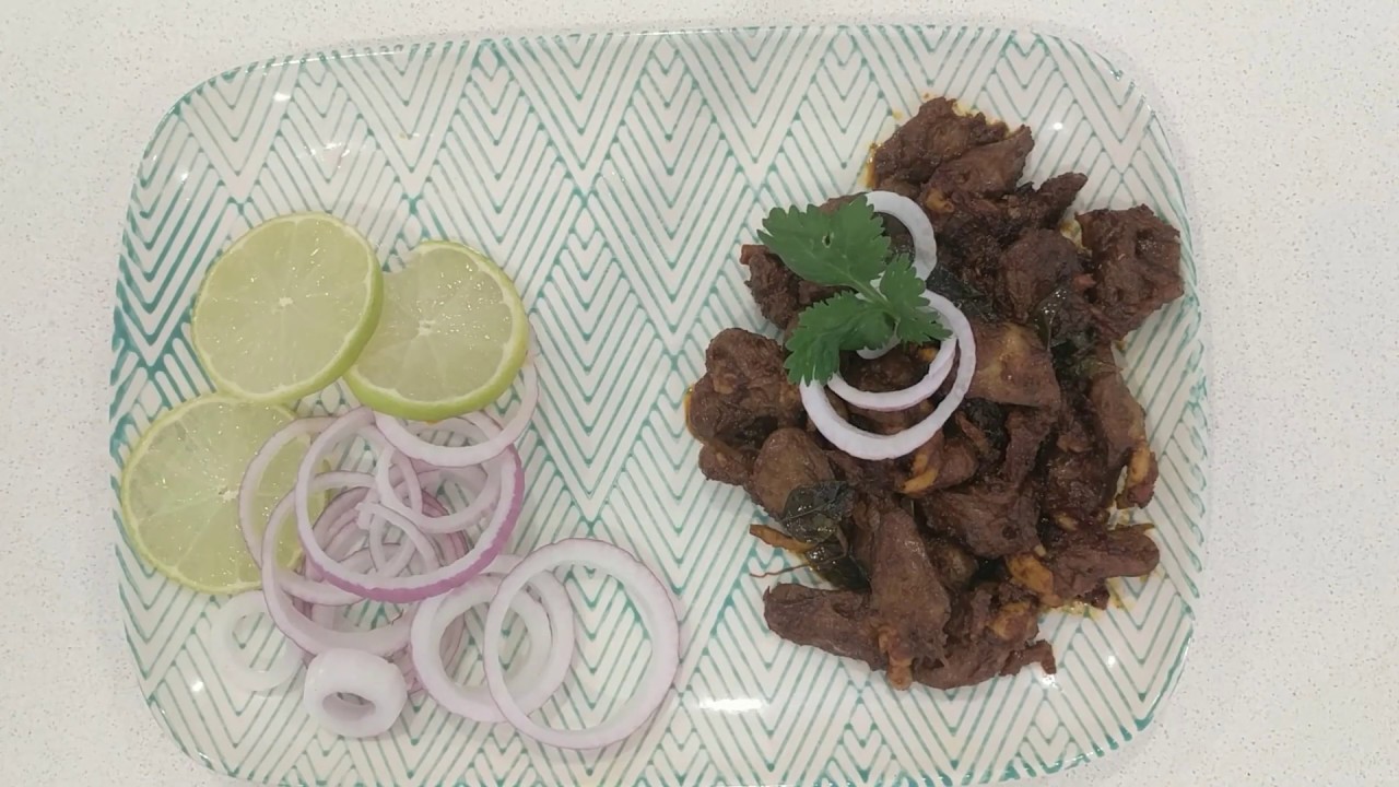 Spicy chicken heart fry - YouTube
