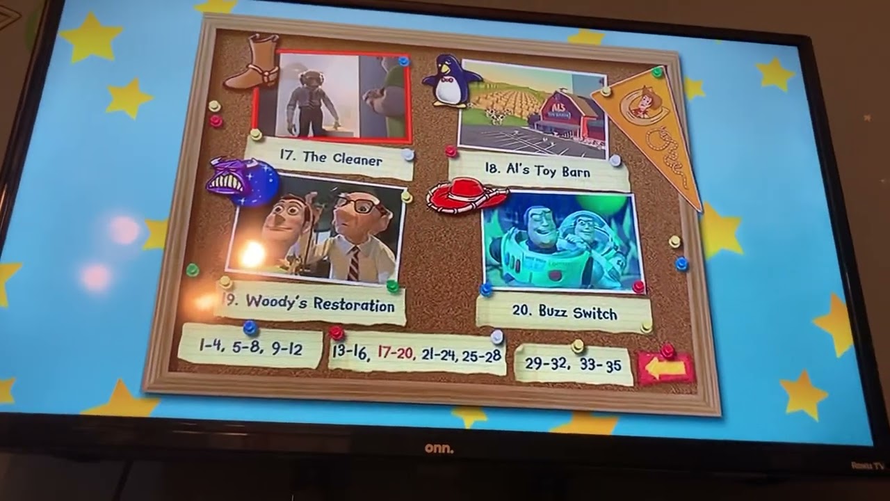 Toy Story 2 DVD Menu Walkthrough - YouTube
