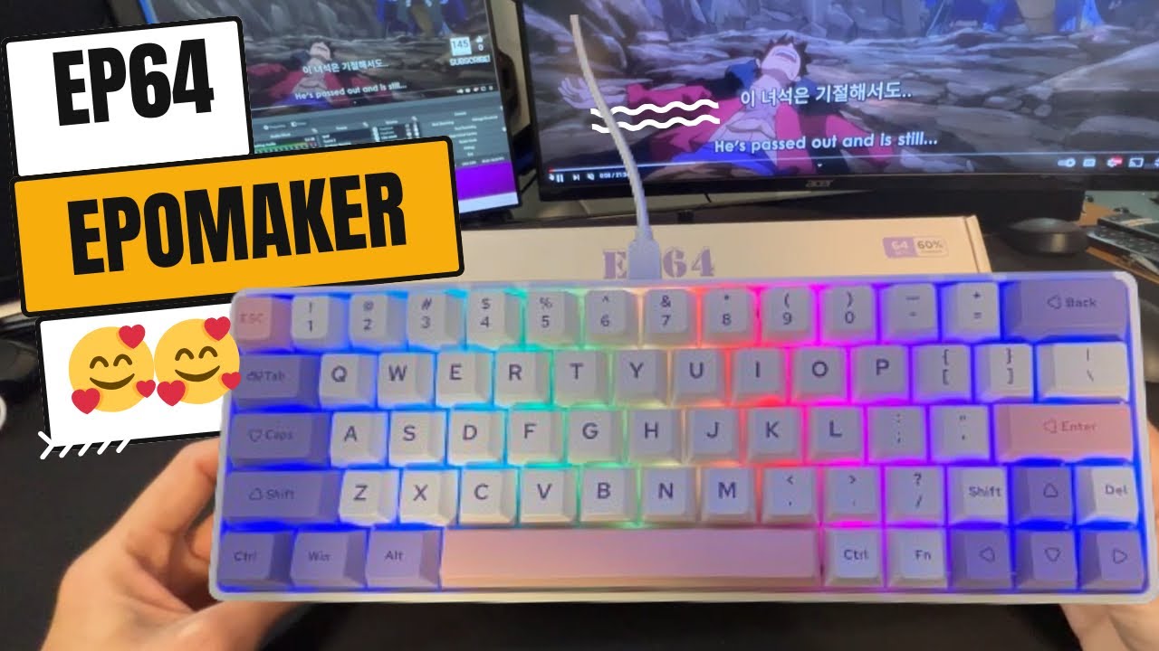 Unboxing Epomaker EP64 Keyboard 🎶🎶 - YouTube