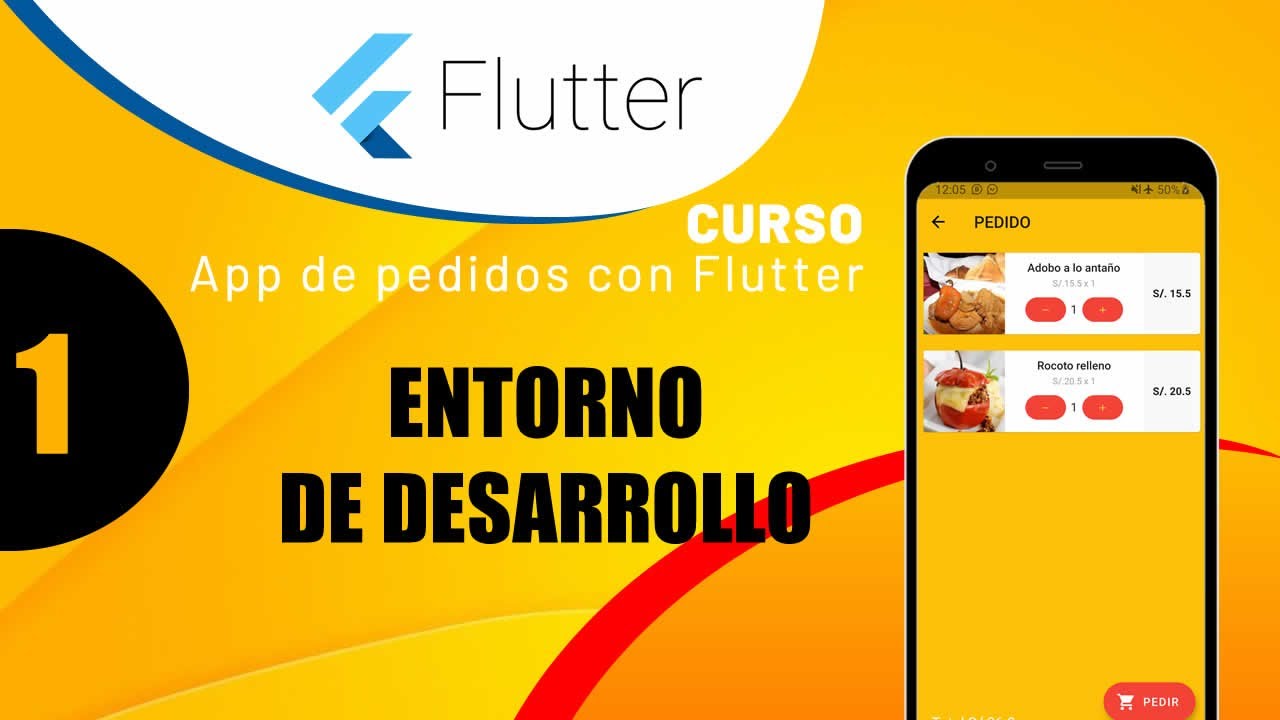 Entorno de desarrollo | CURSO DE FLUTTER APP RESTAURANT CON CARRITO DE COMPRA [Parte 1] - YouTube