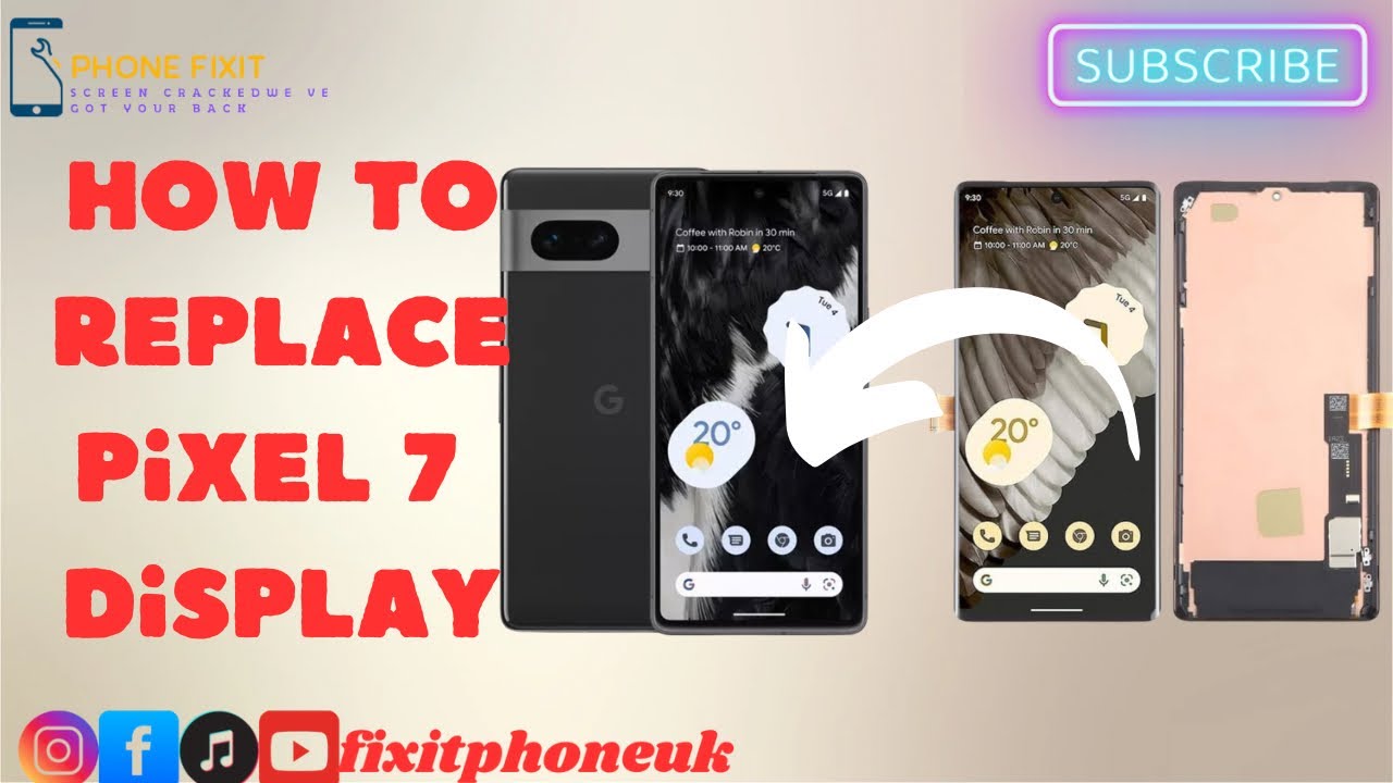 Google Pixel 7 Display- How To Replace Pixel 7 Display | Screen Flashes ...