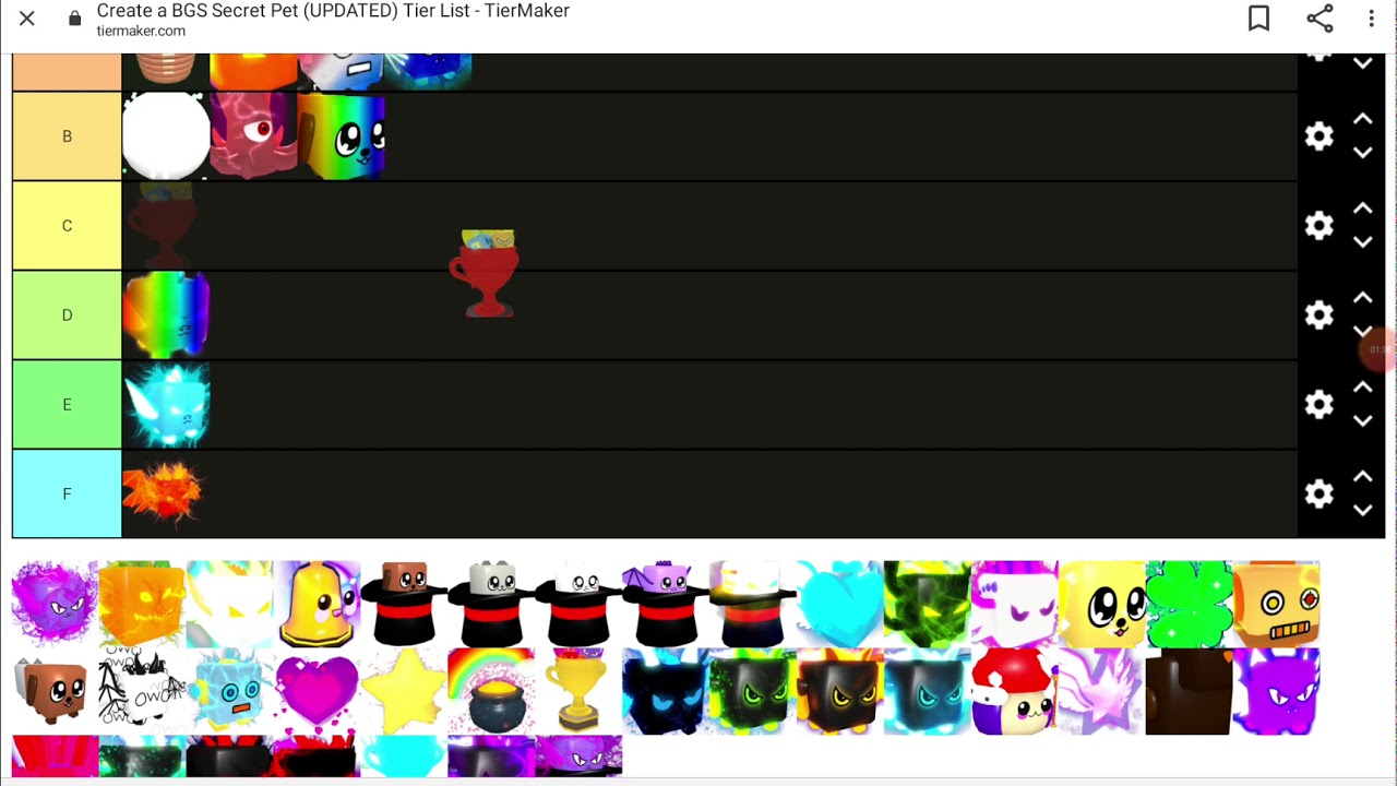 RANKING EVERY BGS SECRET BEST TO WORST - YouTube