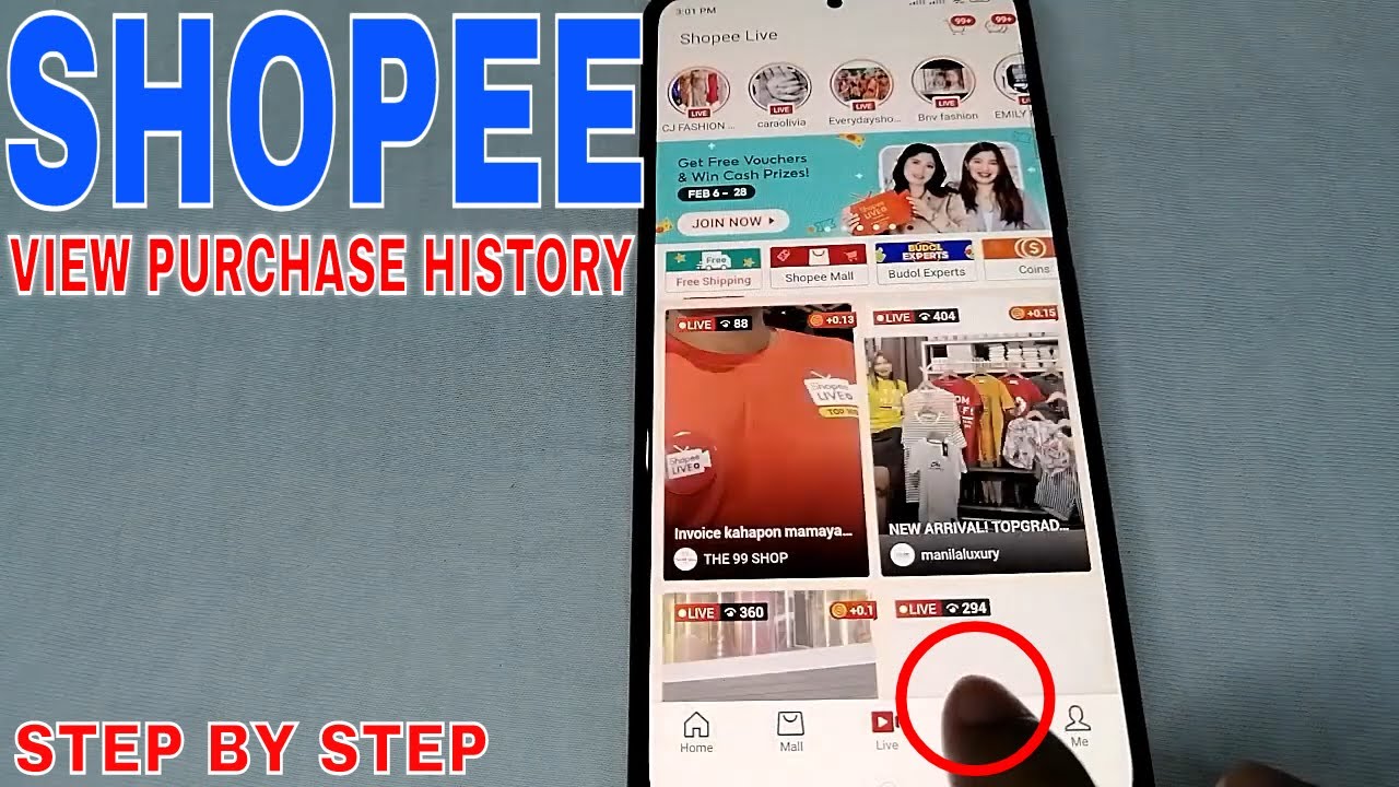 How To View Purchase History In Shopee 🔴 - YouTube