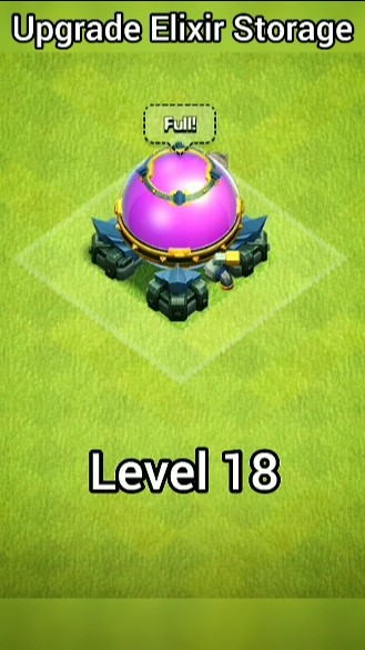 Every Levels Elixir Storage! | #storage #coc #shorts - YouTube