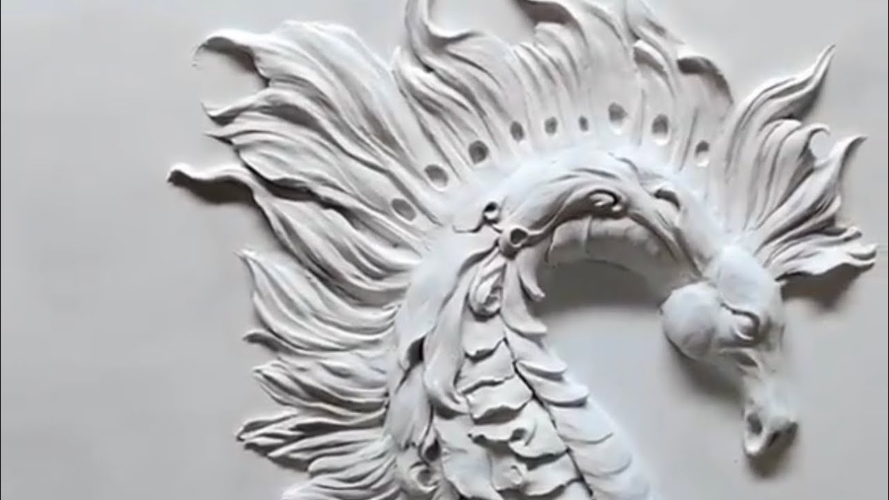 seahorse tutorial for art and sculpture enthusiasts , Plaster Art - YouTube