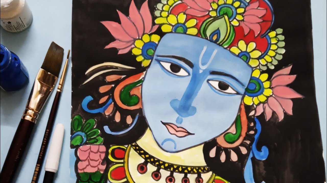 mandala art of Lord vishnu - YouTube