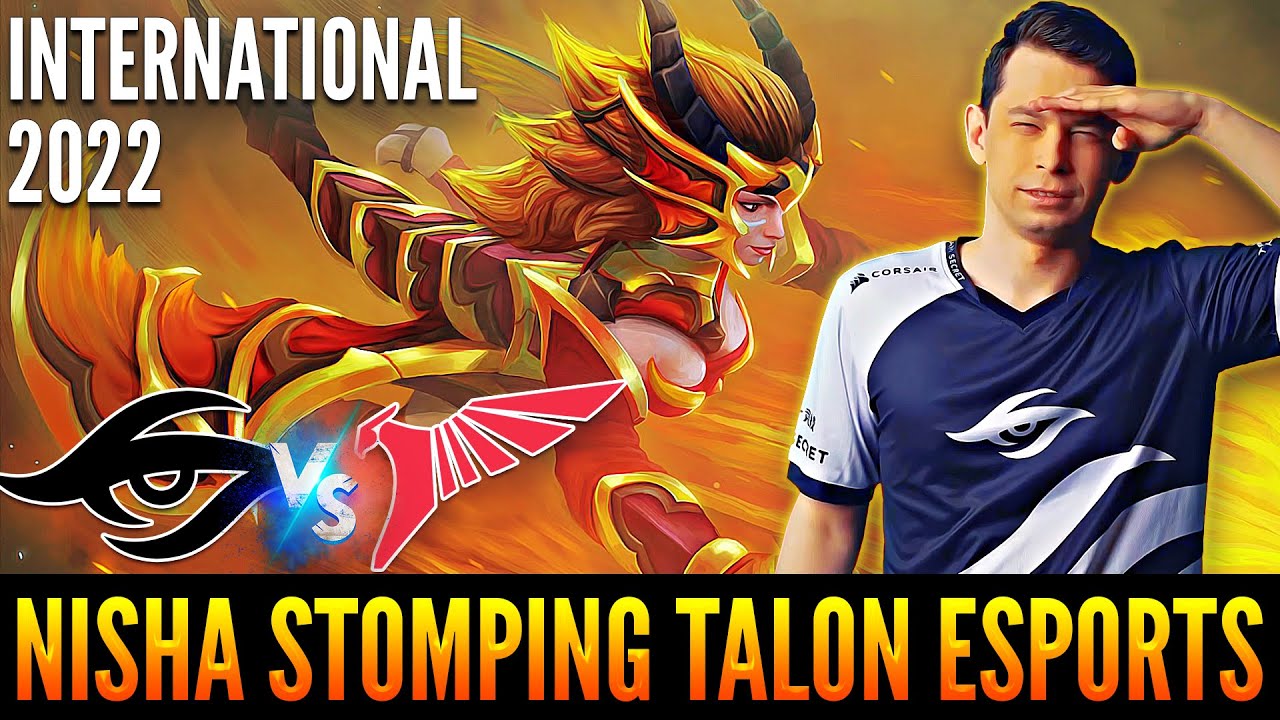 NISHA With LINA & Team SECRET Deleting TALON ESPORTS From The International 2022 | #TI11 - YouTube