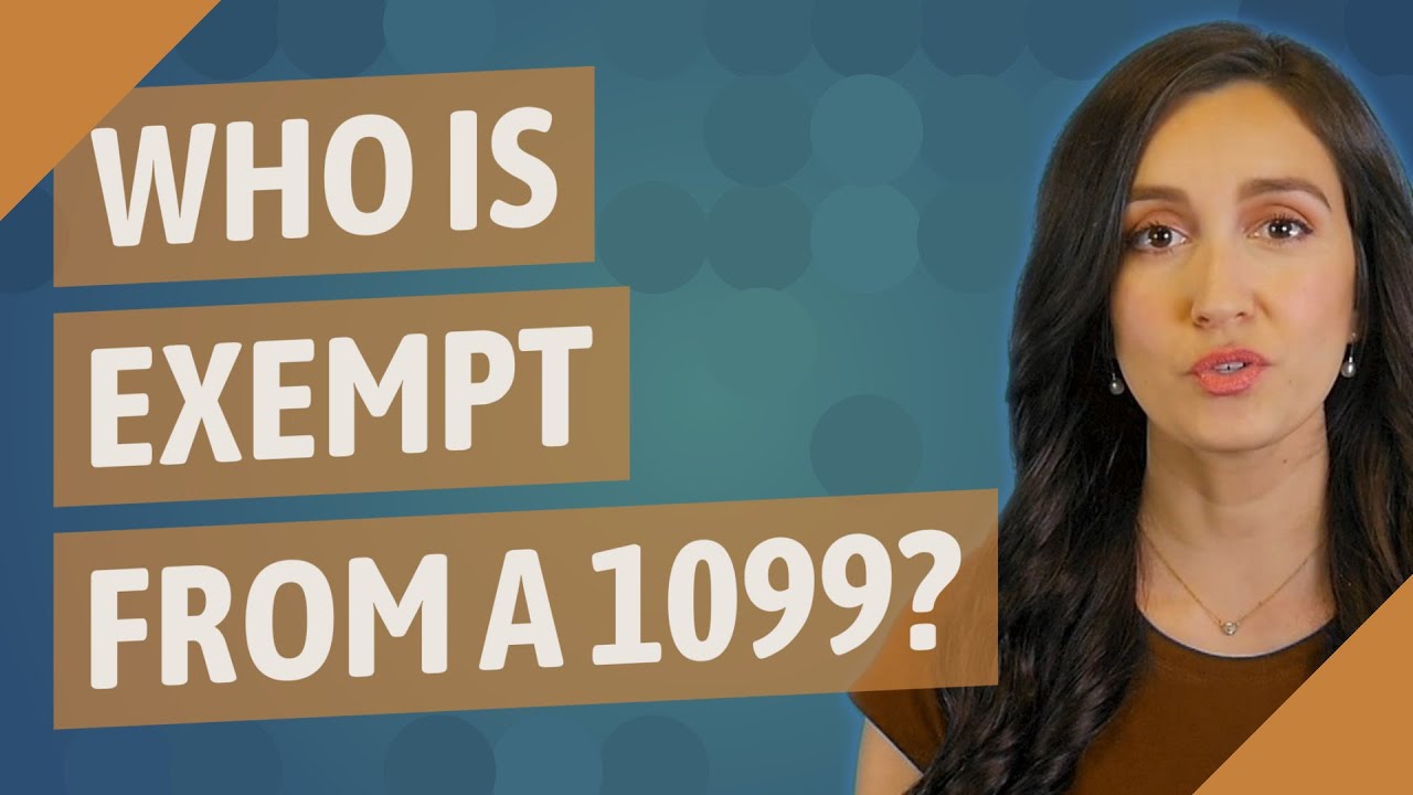 Who Is Exempt From Receiving A 1099 Form - Printable Forms Free Online