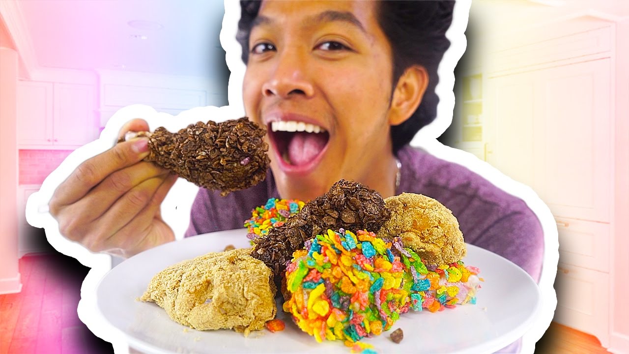 Cereal Fried Chicken!!! - YouTube