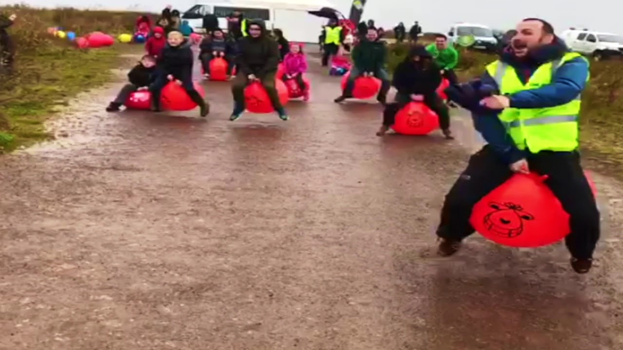 Space Hopper Race at Scottish Power Renewables' Family Fun Day - YouTube