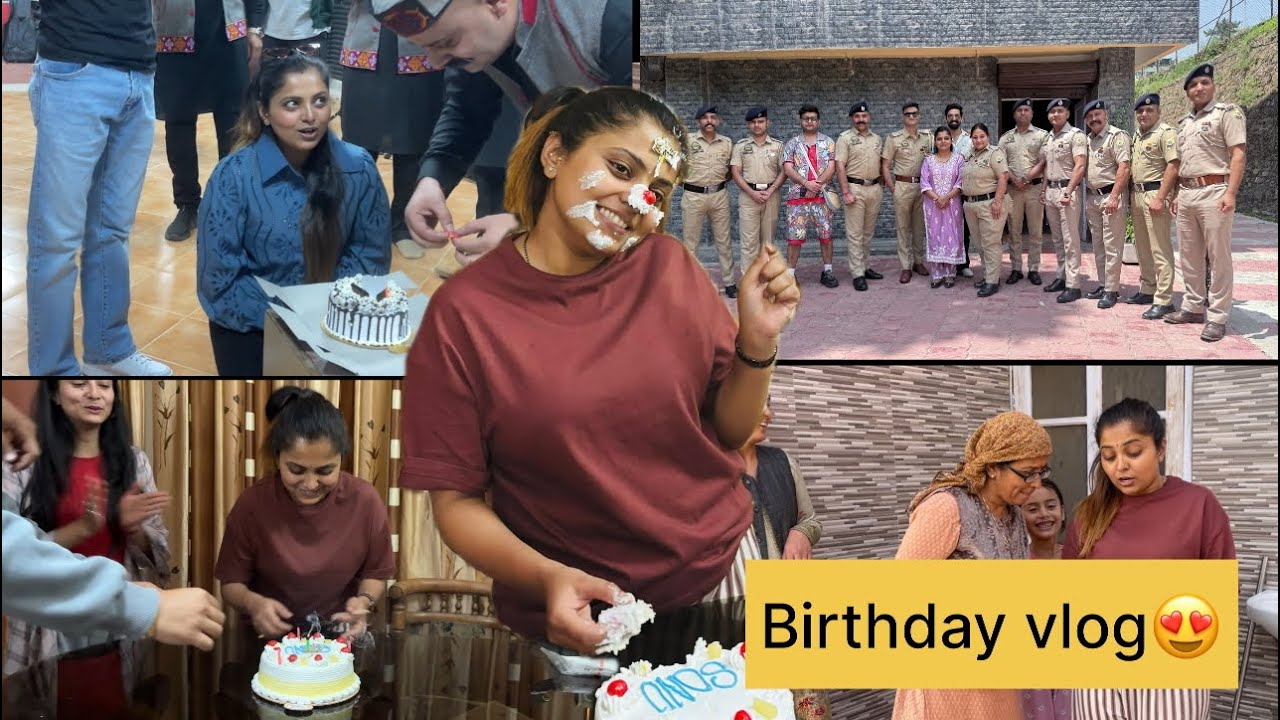 Birthday vlog ||Surprise cake HPPO || Thank you so much🙏🏻 - YouTube