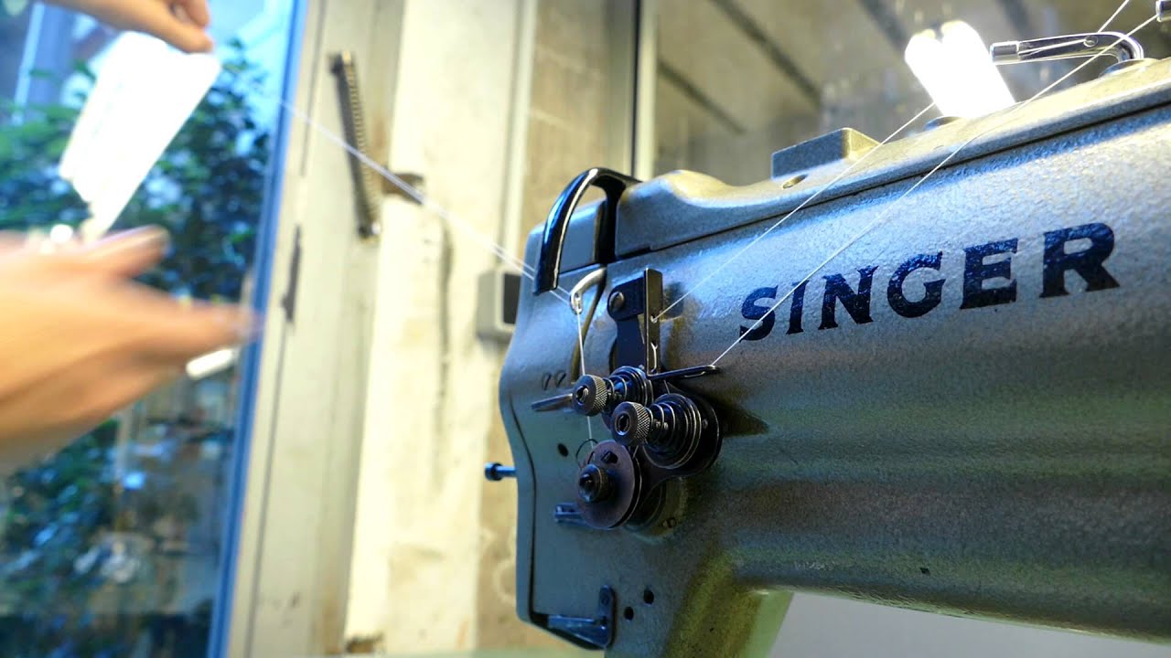 maquina para cinta de aro, Singer - YouTube
