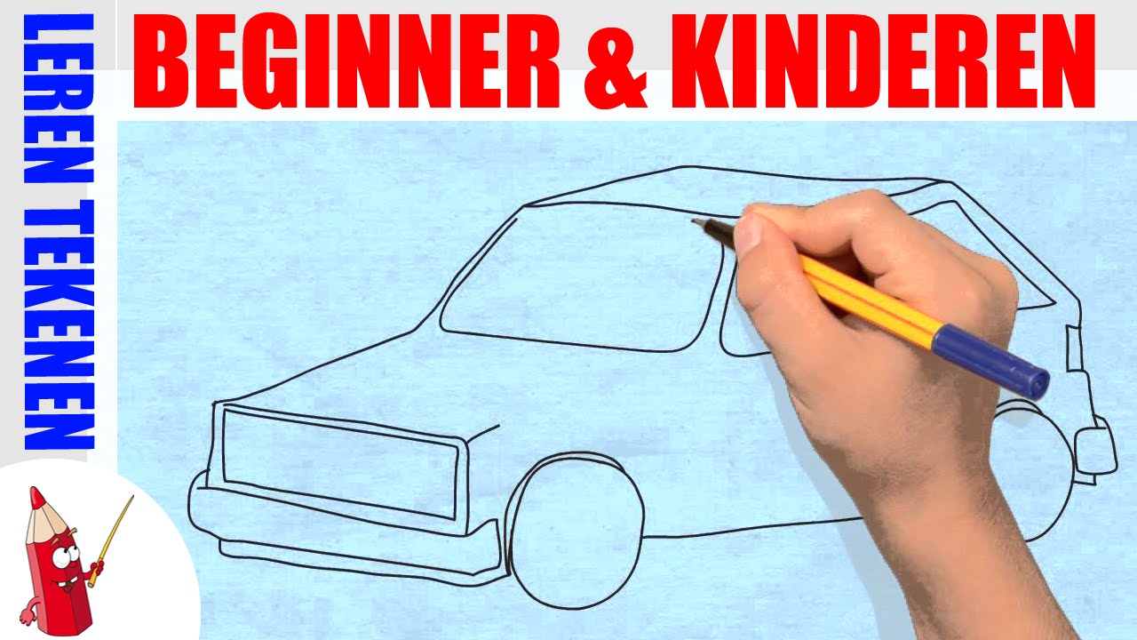 Hoe Je Stap Voor Stap Een Eenvoudige Auto Tekent Voor Kinderen Toyota