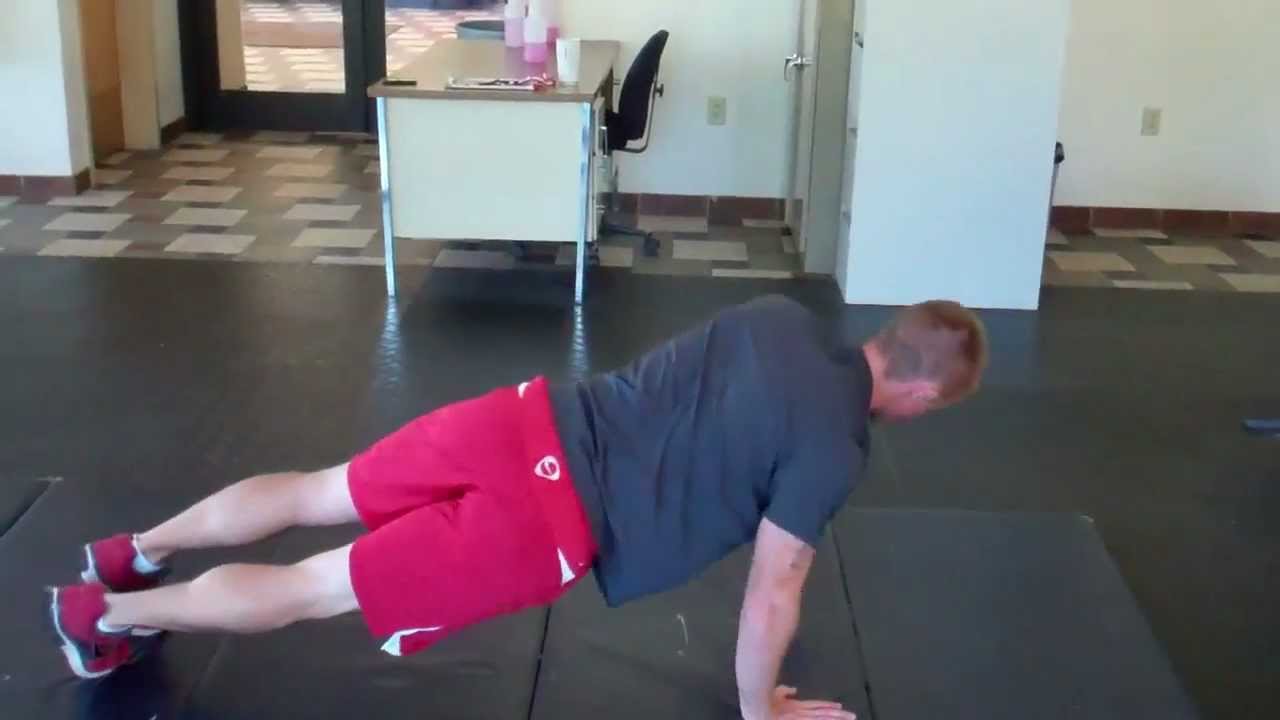 T Stability Push-up - YouTube