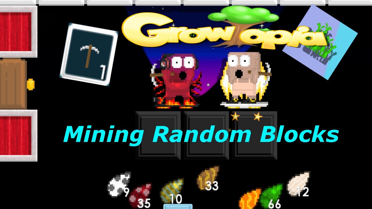 Mining Blocks (GROWTOPIA) With People - YouTube