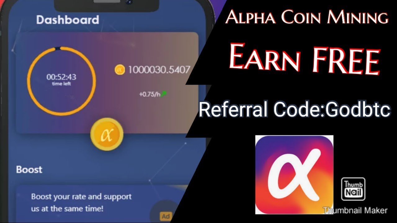 Alpha Coin Mining Free Alpha Exchange launched Hurry।।। Referral Code:Godbtc #alphacoin #crypto ...