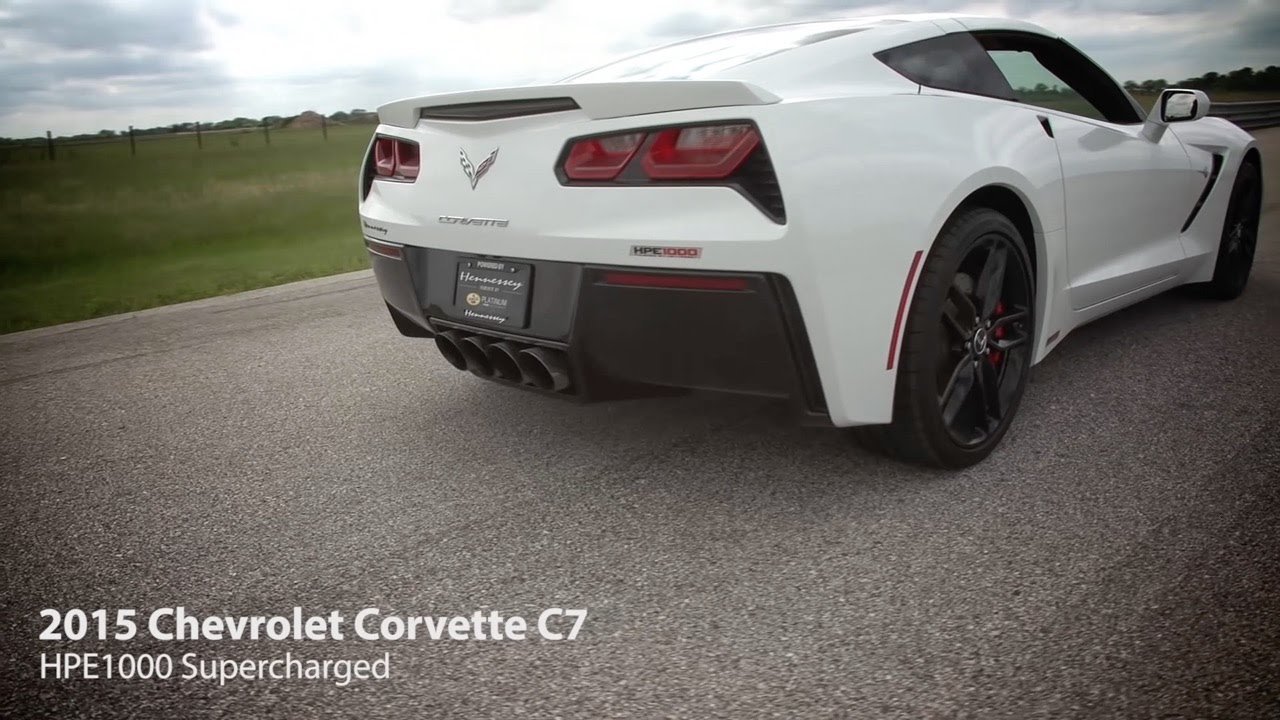 2015 HPE1000 Supercharged C7 Corvette in Action - YouTube