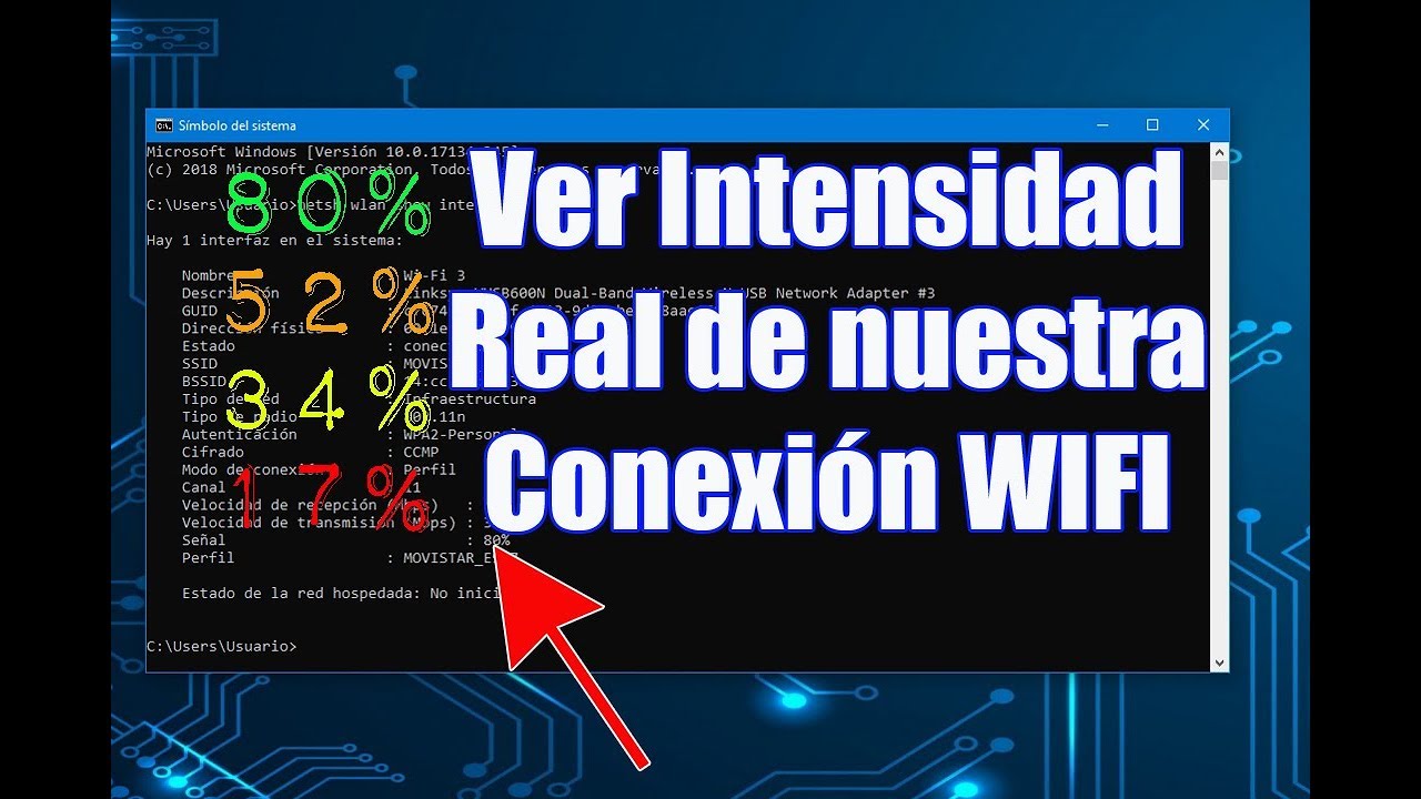 Ver la intensidad real de la conexión WiFi | saber la potencia exacta ...