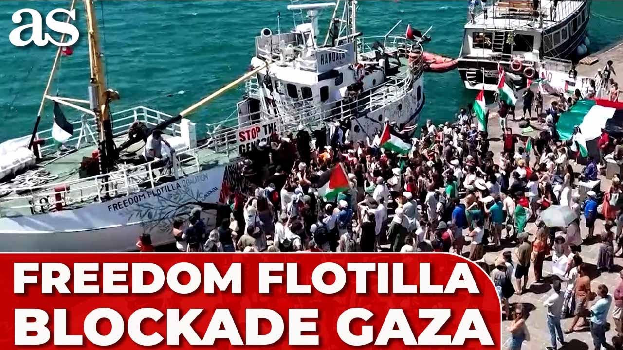 FREEDOM FLOTILLA ship HANDALA sets sail from SICILY in an effort to ...