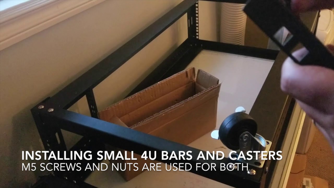 Server rack enclosure installation instructions for an open frame ...