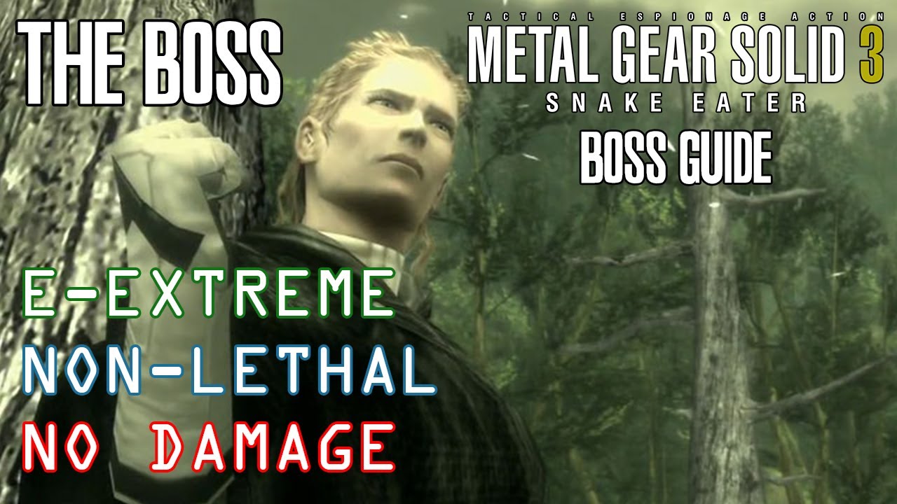 The Boss Boss Fight | Non-Lethal European Extreme (No Damage) | MGS3 ...
