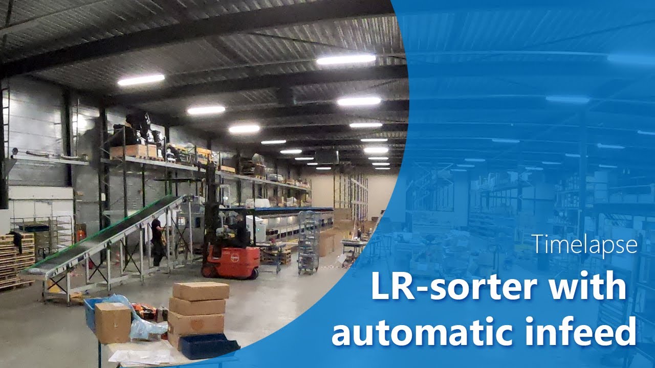 Timelapse of LR-sorter installation with automatic infeed - YouTube