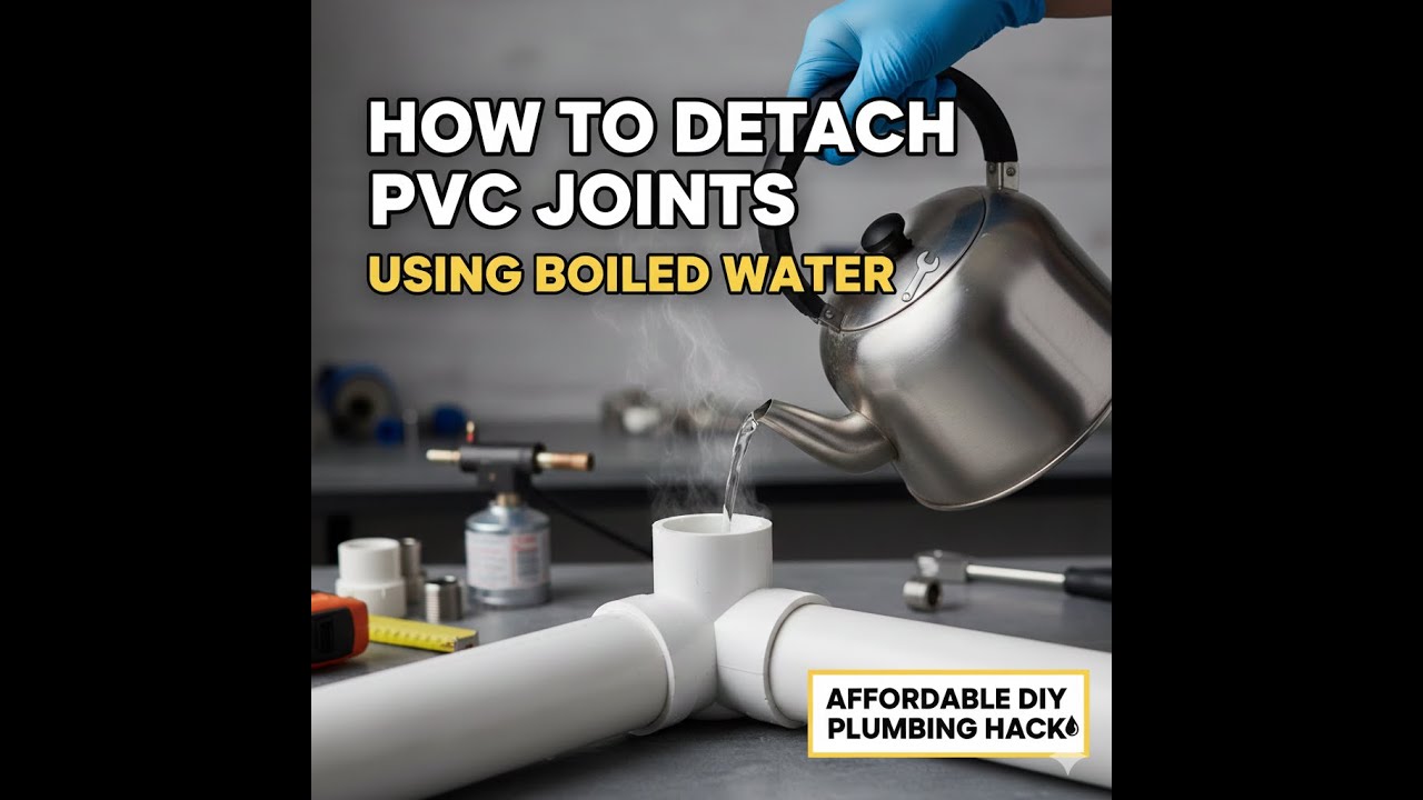🔥 How to Detach PVC Joints Using Boiled Water | Affordable DIY Plumbing ...