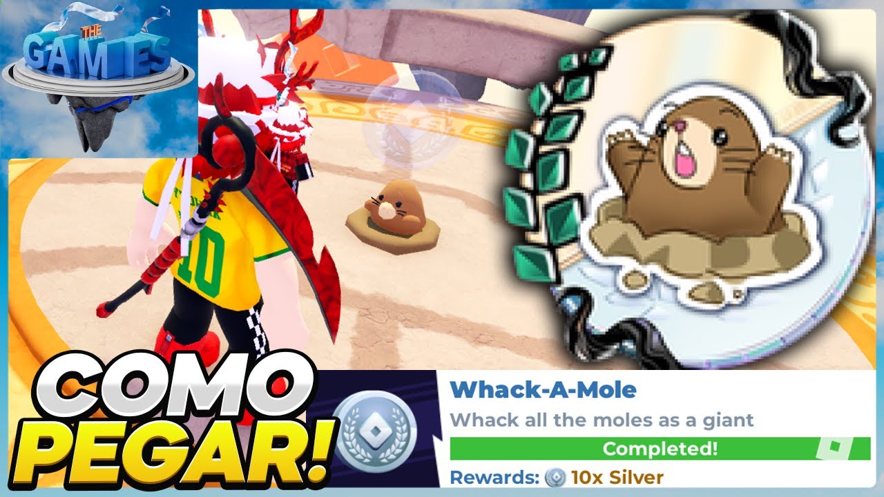 COMO COMPLETAR a QUEST Whack A Mole do EVENTO THE GAMES do ROBLOX ...