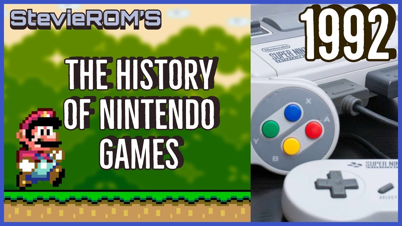 1992 SNES Games / The History of Nintendo / Over 20 Games - YouTube