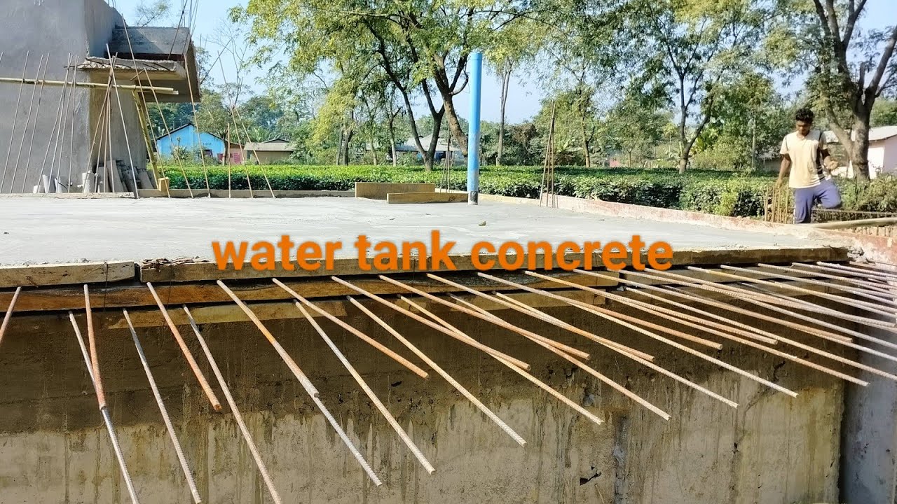 water tank.two way slab reinforcement - YouTube