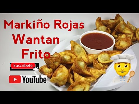 Como hacer Wantan frito con Salsa de Tamarindo Wonton Frito Markiño ...