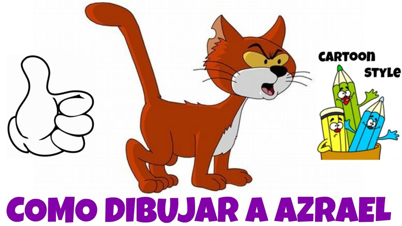 Como Dibujar Azrael - How to Draw Azrael - Los Pitufos - Cartoon Style ...