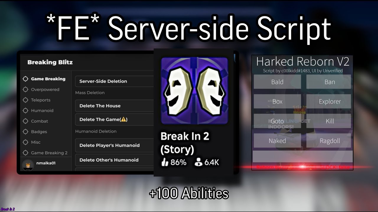 *FE* Server-side script [Break in 2] - YouTube