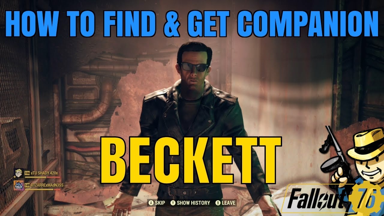 Beckett - HOW TO FIND & GET COMPANION - FALLOUT 76 - YouTube