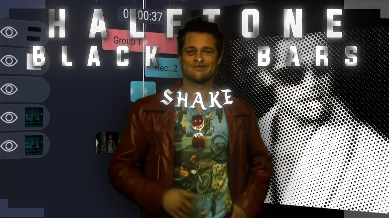 Halftone shake + Black bars tutorial | Alight motion (+preset) - YouTube