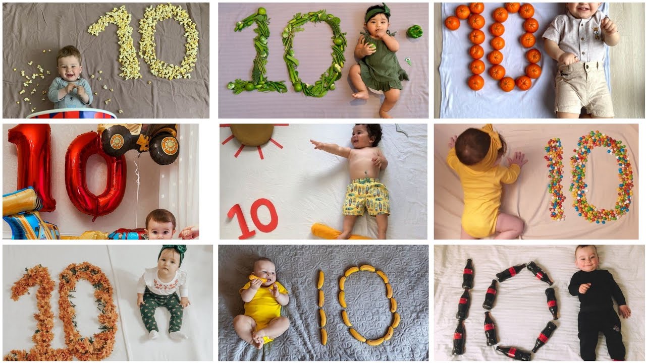 10 months baby photoshoot ideas at home | 10 month baby photoshoot # ...
