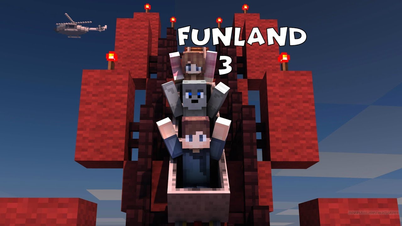 THE HOUSE OF HORROR! || Funland 3 Theme Park - Minecraft - YouTube